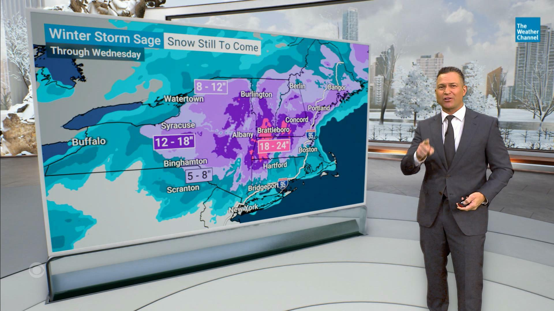 Watch CBS Evening News: Tracking the nor'easter headed for the ...