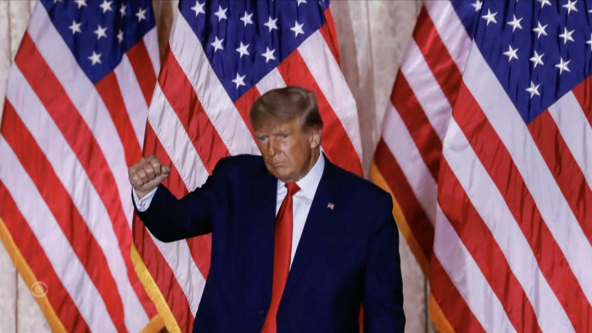 Watch CBS Evening News: Trump calls for protests as possible arrest ...