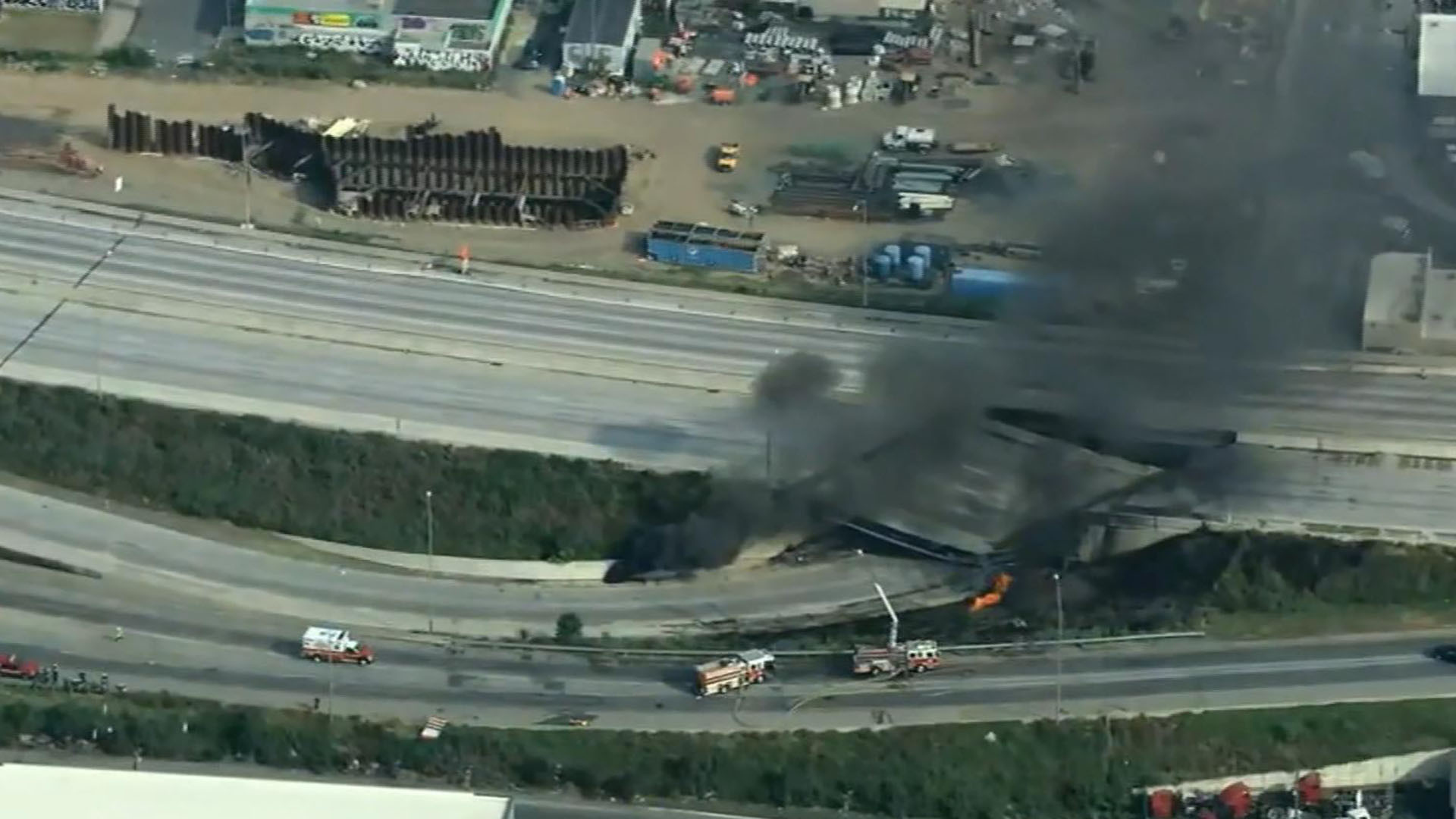 Watch CBS Mornings Tanker truck fire causes I-95 collapse - Paramount+