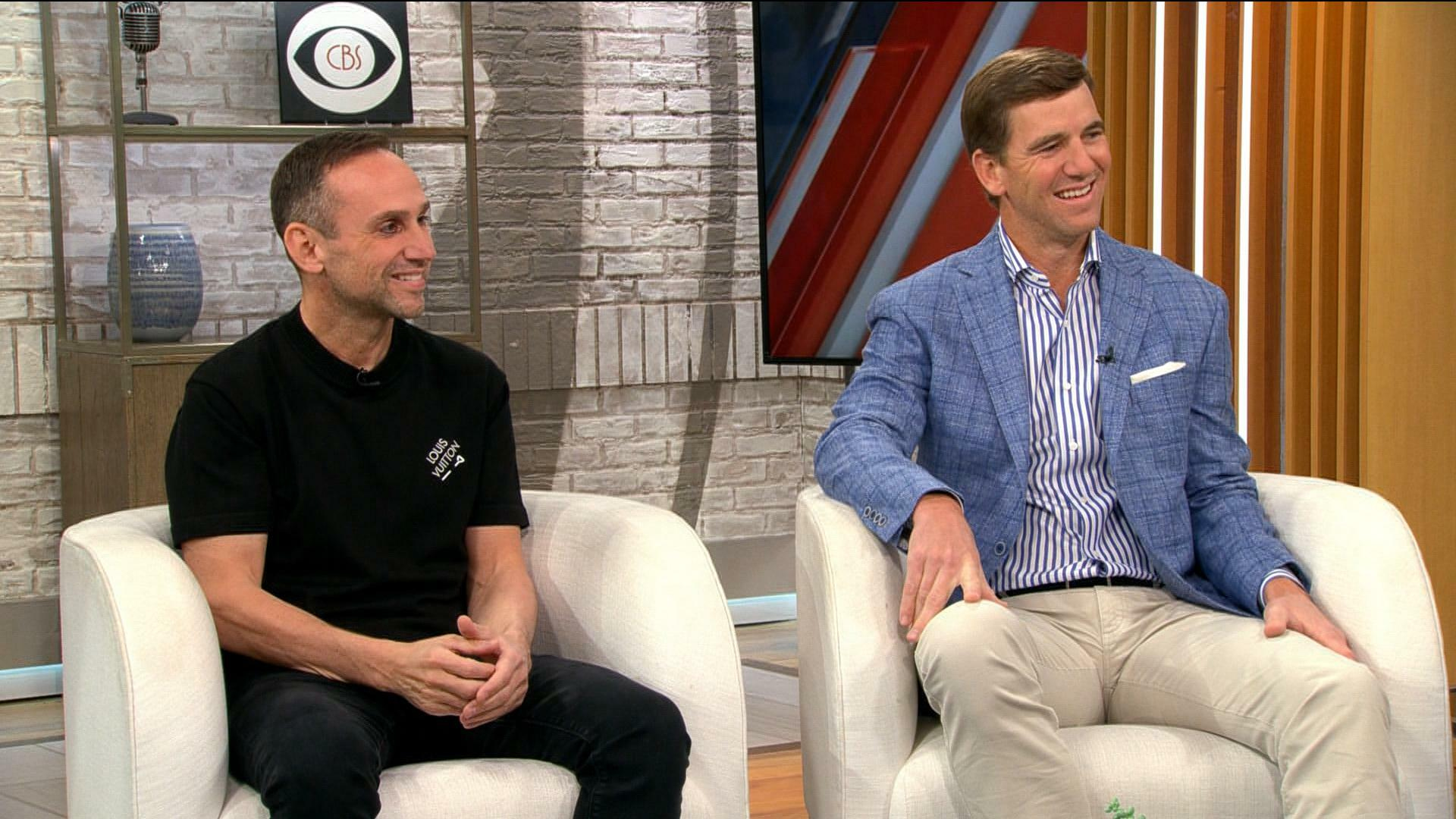 Watch CBS Mornings Michael Rubin & Eli Manning on "Merch Madness ...