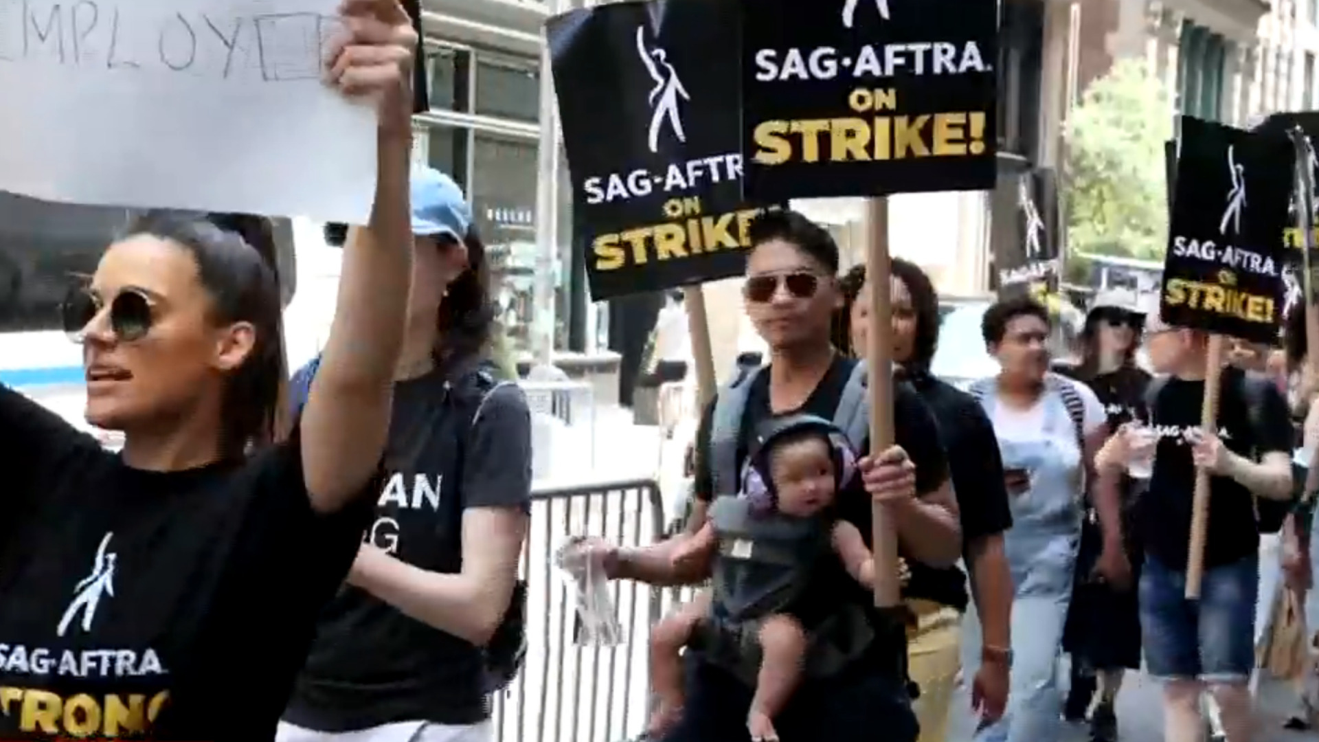 Watch CBS Evening News: Hollywood actors hit the picket lines - Full ...