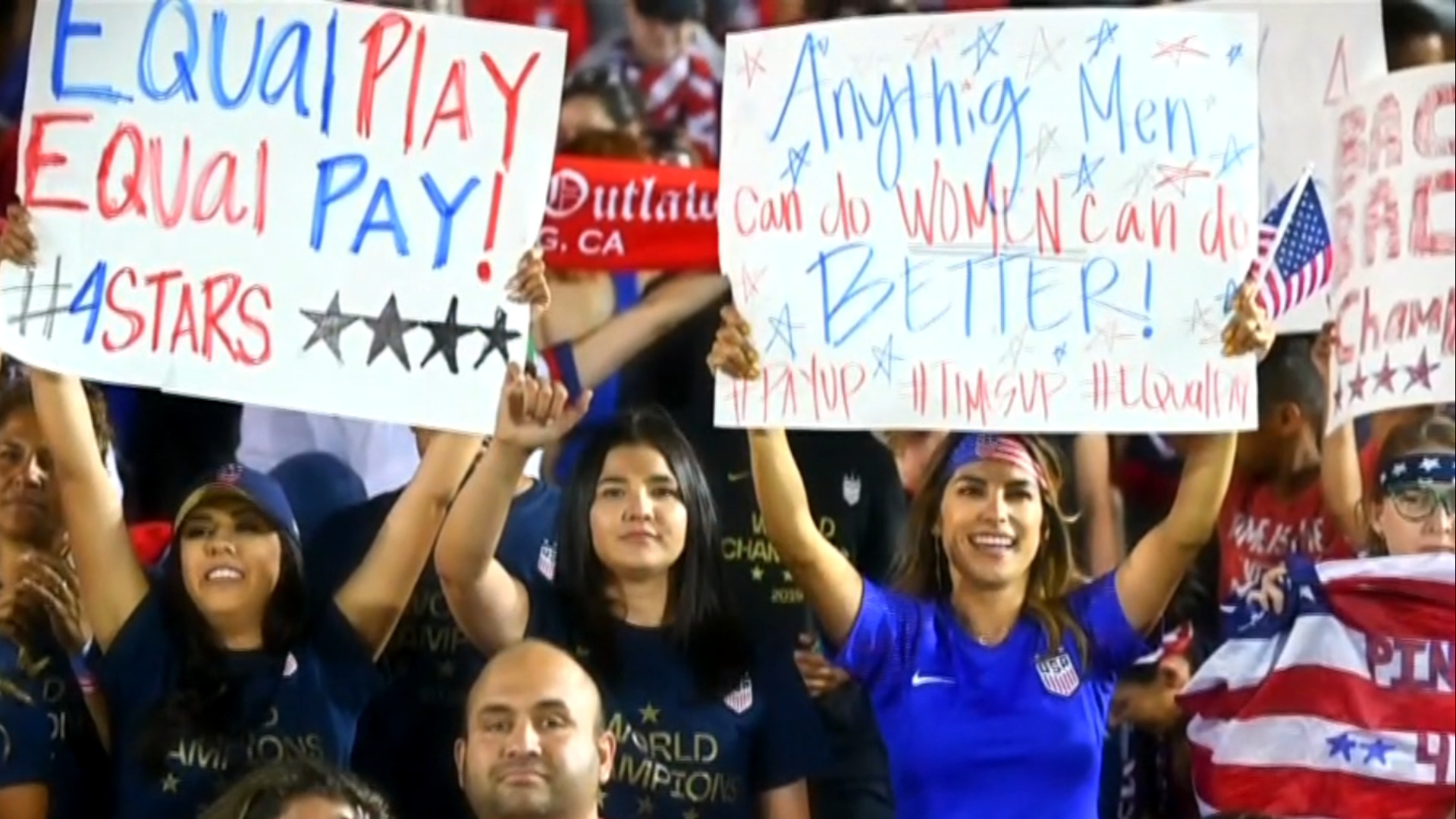 Watch Cbs Evening News U S Womens Team Getting Equal Pay To Men