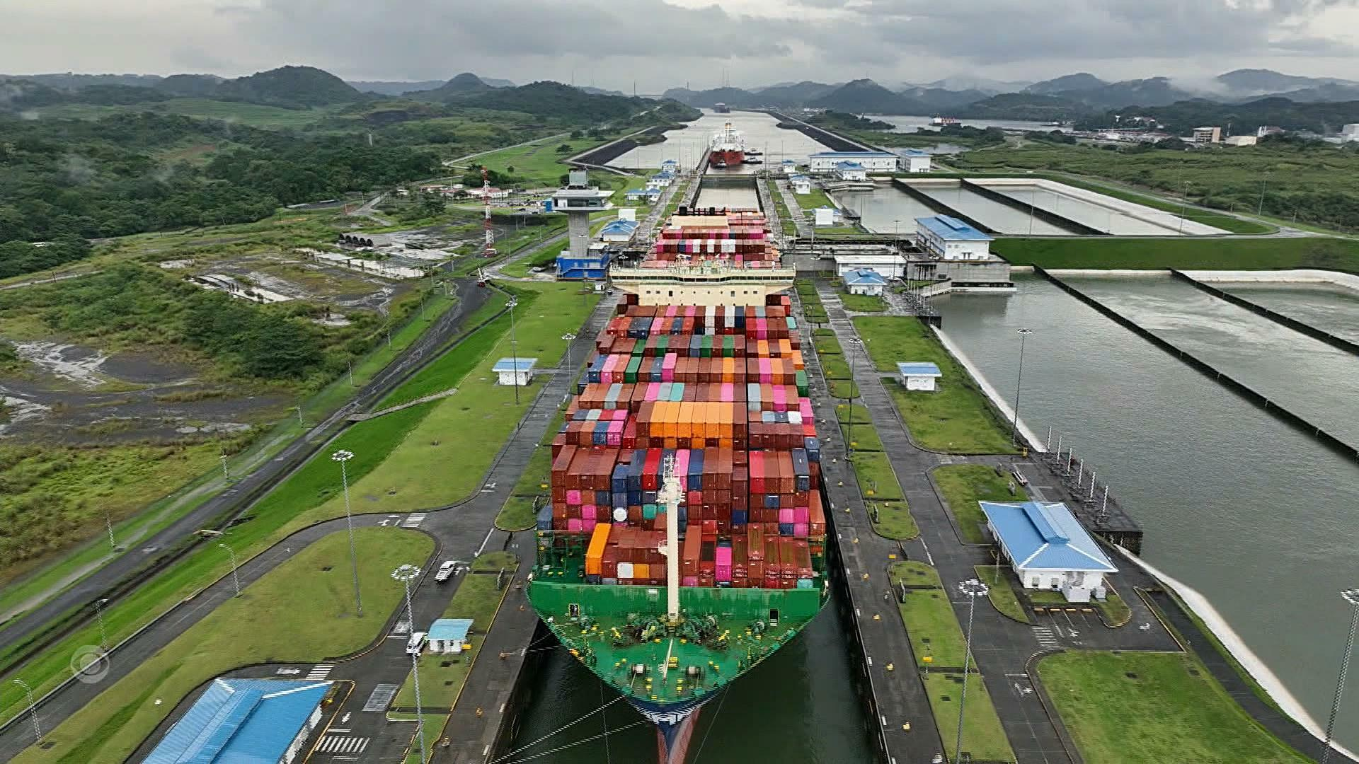 Watch CBS Evening News: Drought causing backups in Panama Canal - Full ...