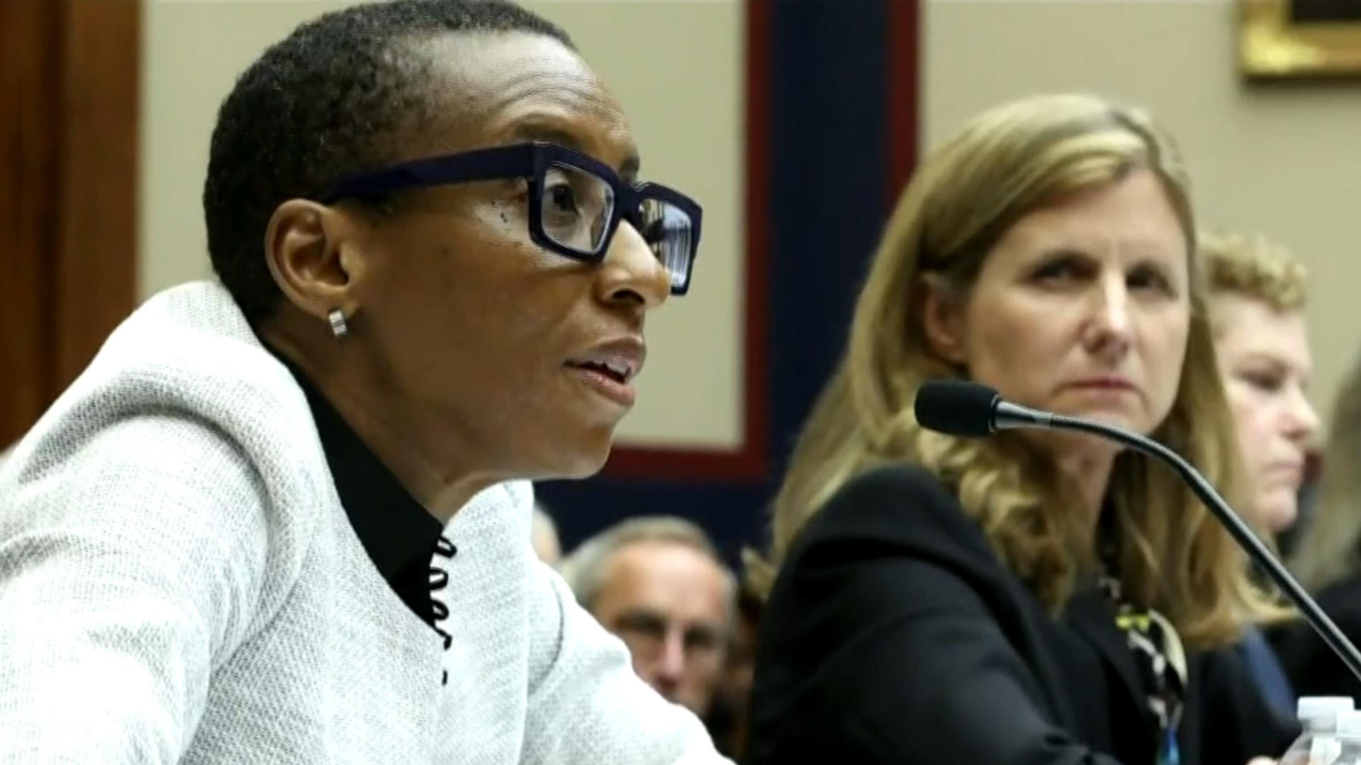 Watch CBS Evening News Season Episode : Harvard, MIT presidents face ...