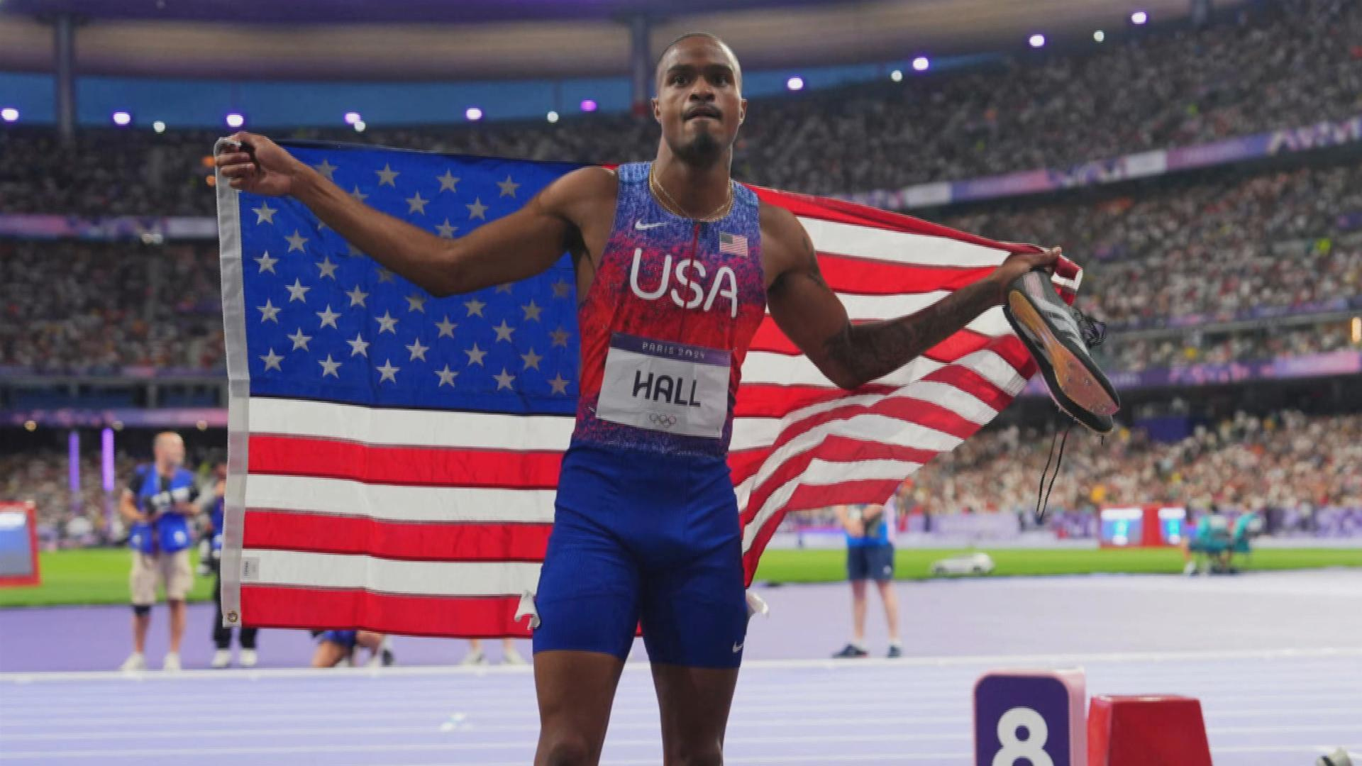 Watch CBS Mornings: Quincy Hall claims gold in men's 400-meter - Full ...