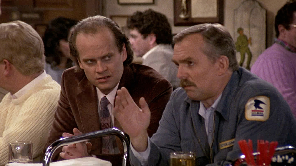 Watch Cheers Season 5 Episode 19: Dog Bites Cliff - Full show on ...