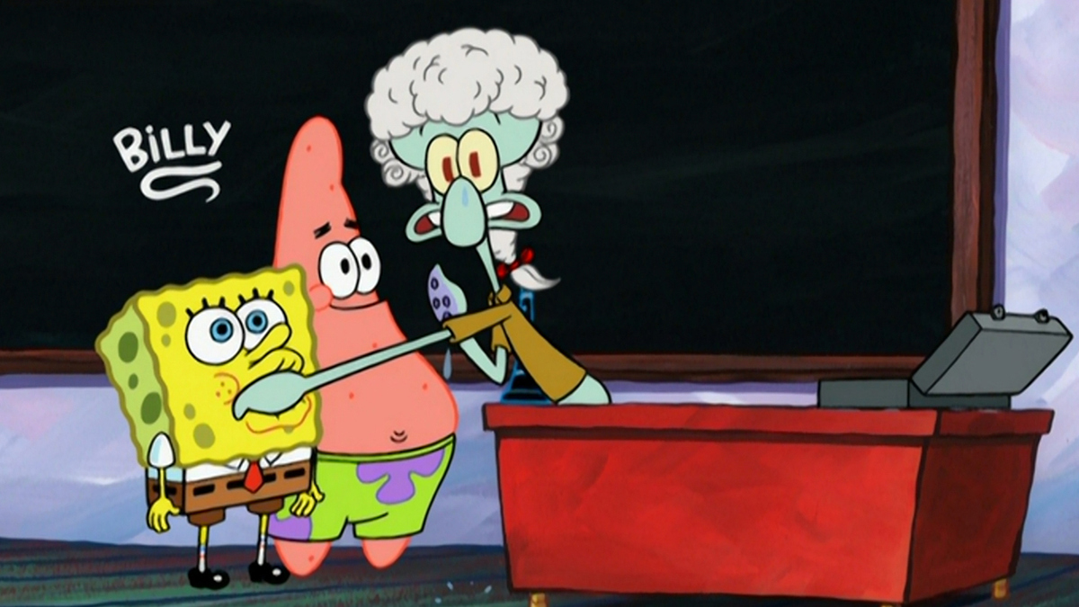 Cluiche Spongebob Squarepants Squidwards Teach