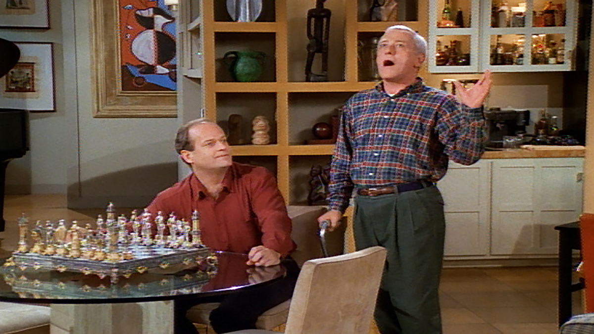 Watch Frasier (1993) Season 3 Episode 18: Frasier (1993) - Chess Pains ...