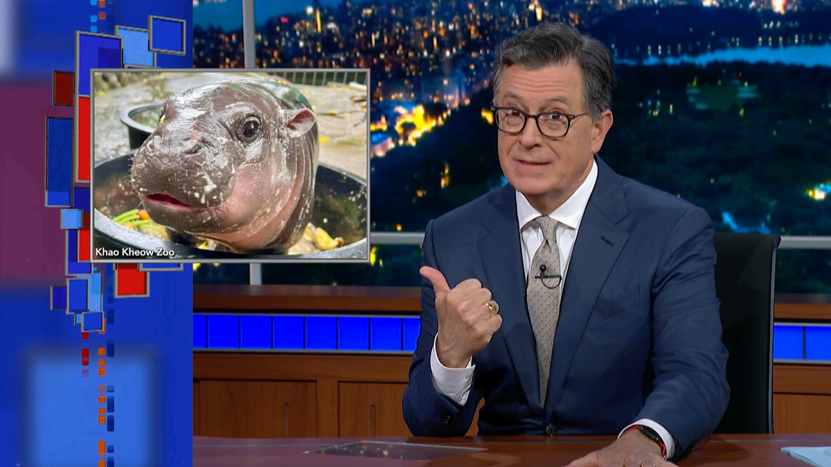 Watch The Late Show with Stephen Colbert: Meanwhile... Moo Deng The ...