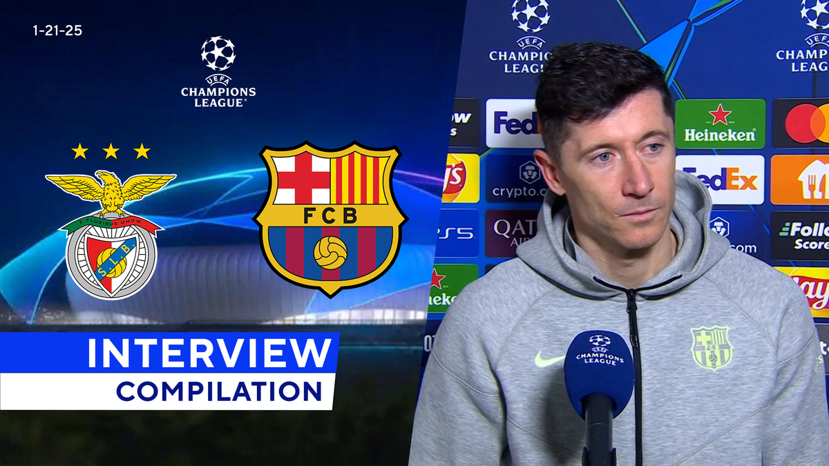 Watch UEFA Champions League Season 2025 Episode 0: Interview Compilation: Benfica vs. Barcelona ...
