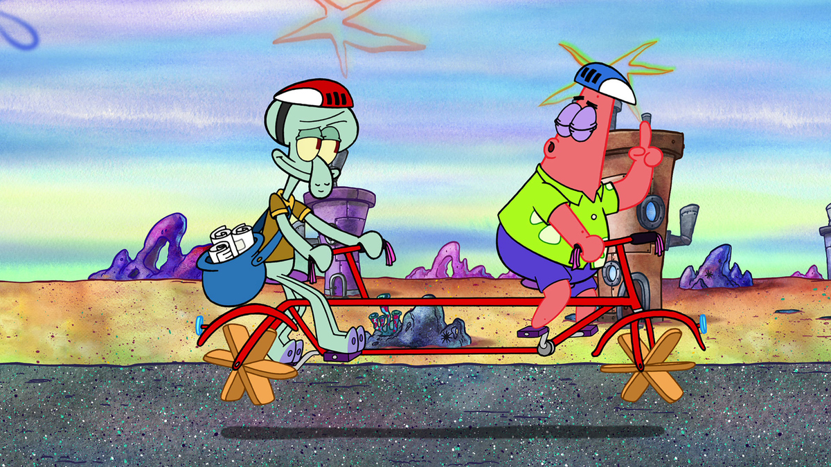 squidward and patrick star