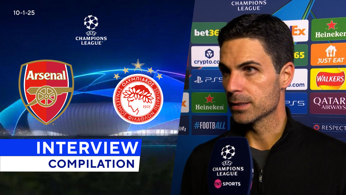 Watch UEFA Champions League Season 2026 Episode 0: Interview Compilation: Arsenal vs. Olympiacos ...