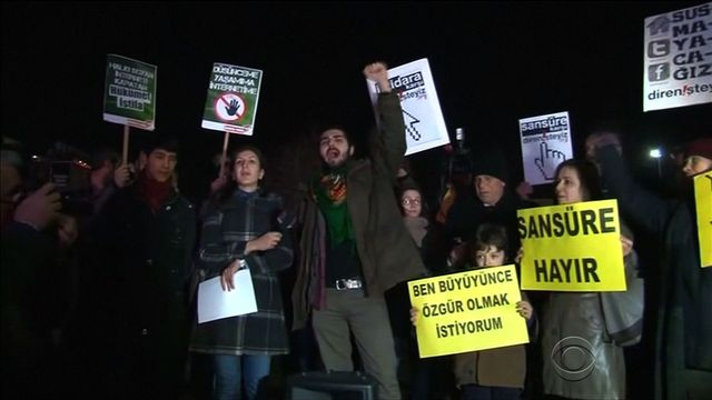 Watch CBS Evening News: Angry protests in Turkey over a law passed by ...