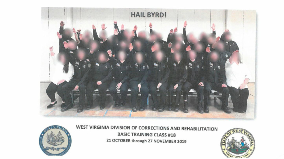 Watch CBS Evening News Class of corrections officers give apparent Nazi ...