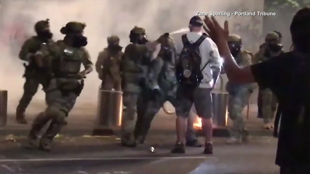 Watch Sunday Morning: Navy vet Christopher David speaks on Portland ...