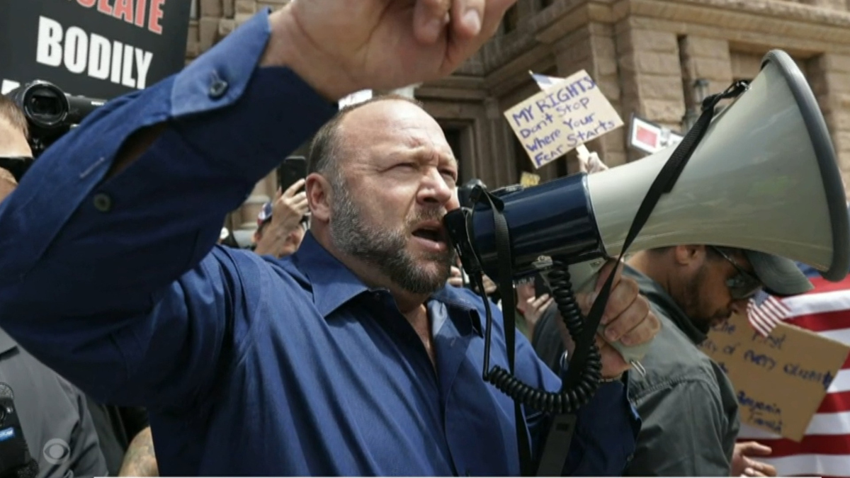 Watch CBS Evening News Season Episode : Alex Jones and Roger Stone ...