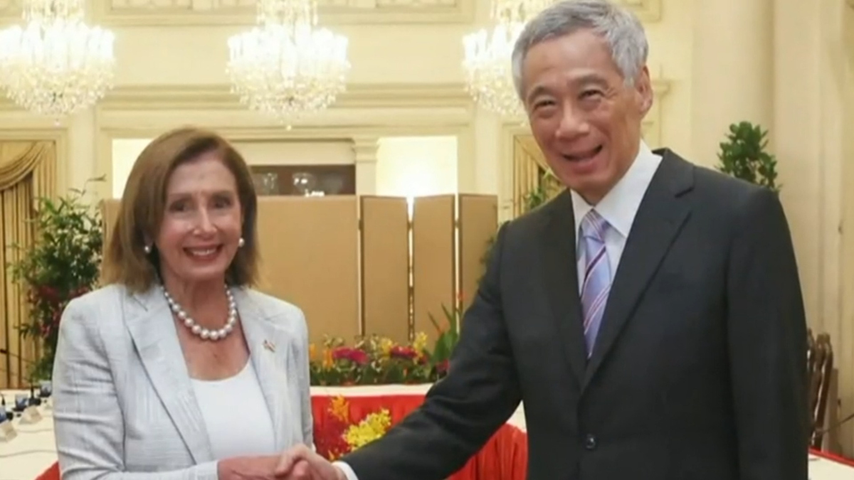Watch Cbs Evening News Pelosis Expected Taiwan Visit Draws Outrage