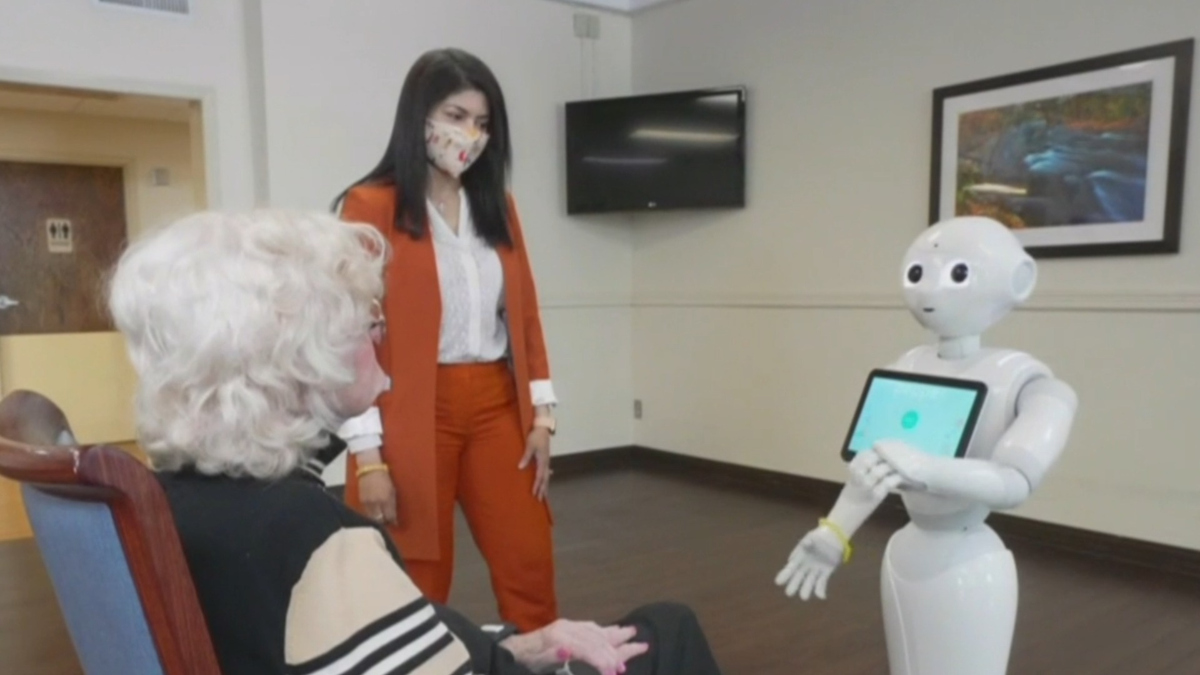 Watch CBS Evening News: Nursing home uses robot to help dementia ...