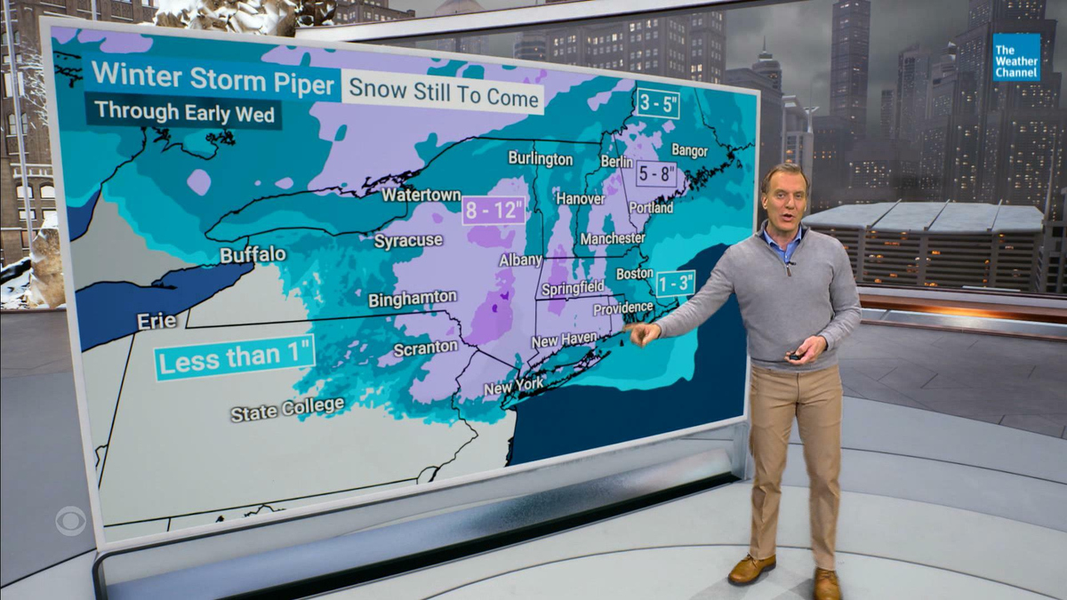Watch CBS Evening News: Winter storm takes aim at Northeast - Full show ...
