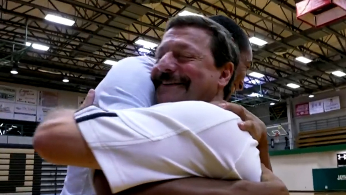 Watch CBS Evening News: Ref reunites with player who saved his life ...