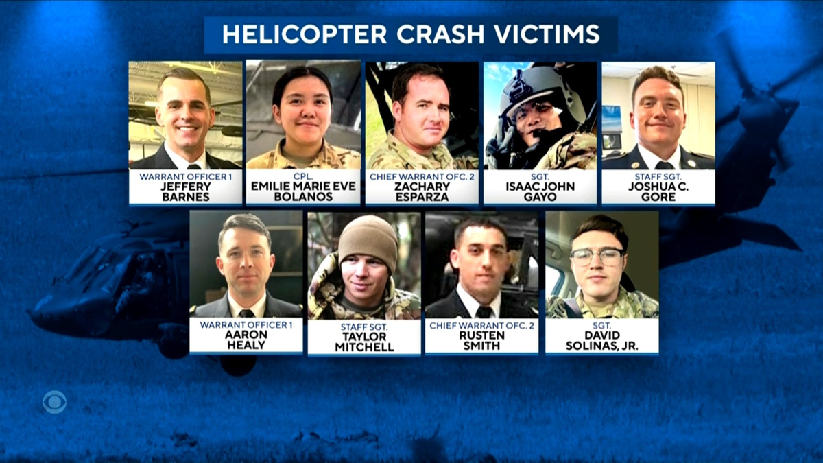 Watch CBS Evening News: Service members killed in mid-air collision ID ...