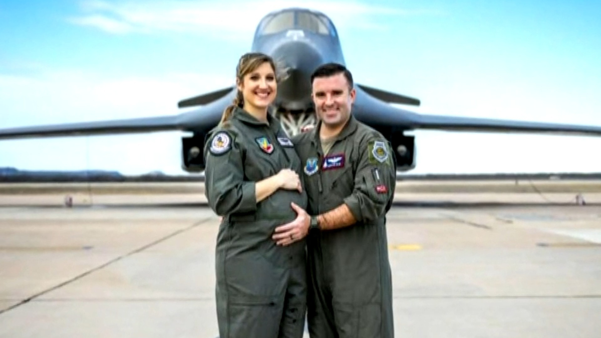 Watch CBS Evening News: Pregnant Air Force pilot flies supersonic ...