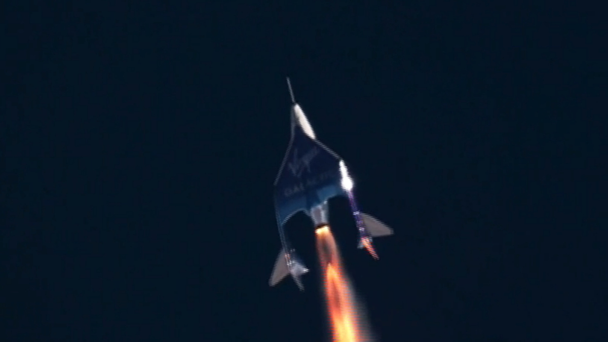 Watch CBS Evening News: Virgin Galactic launches first space tourist ...