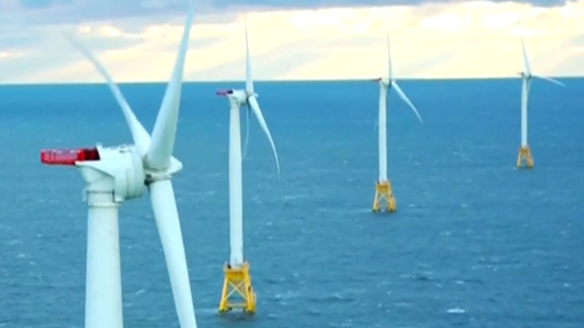 Watch CBS Evening News Season Episode : Offshore wind energy industry ...
