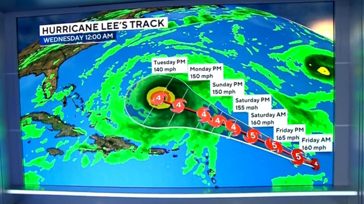 Watch CBS Evening News: Hurricane Lee intensifies into Category 4 storm ...