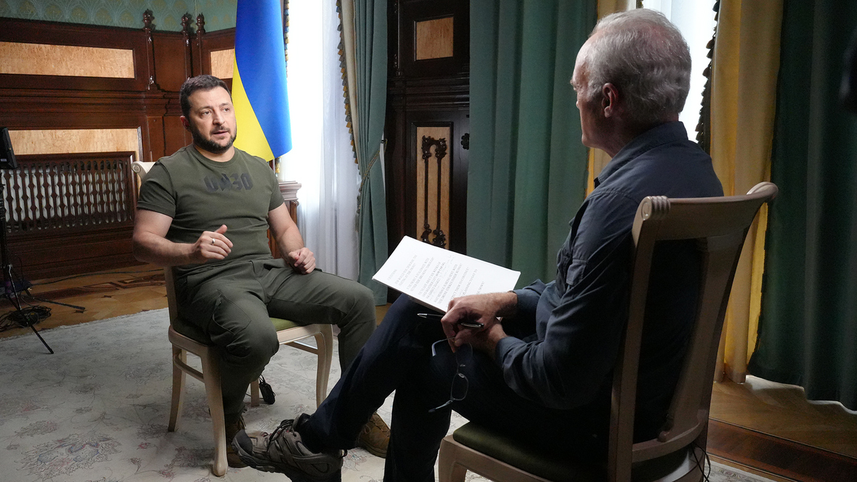 Watch 60 Minutes Overtime: Zelenskyy's 60 Minutes interview (Ukrainian ...