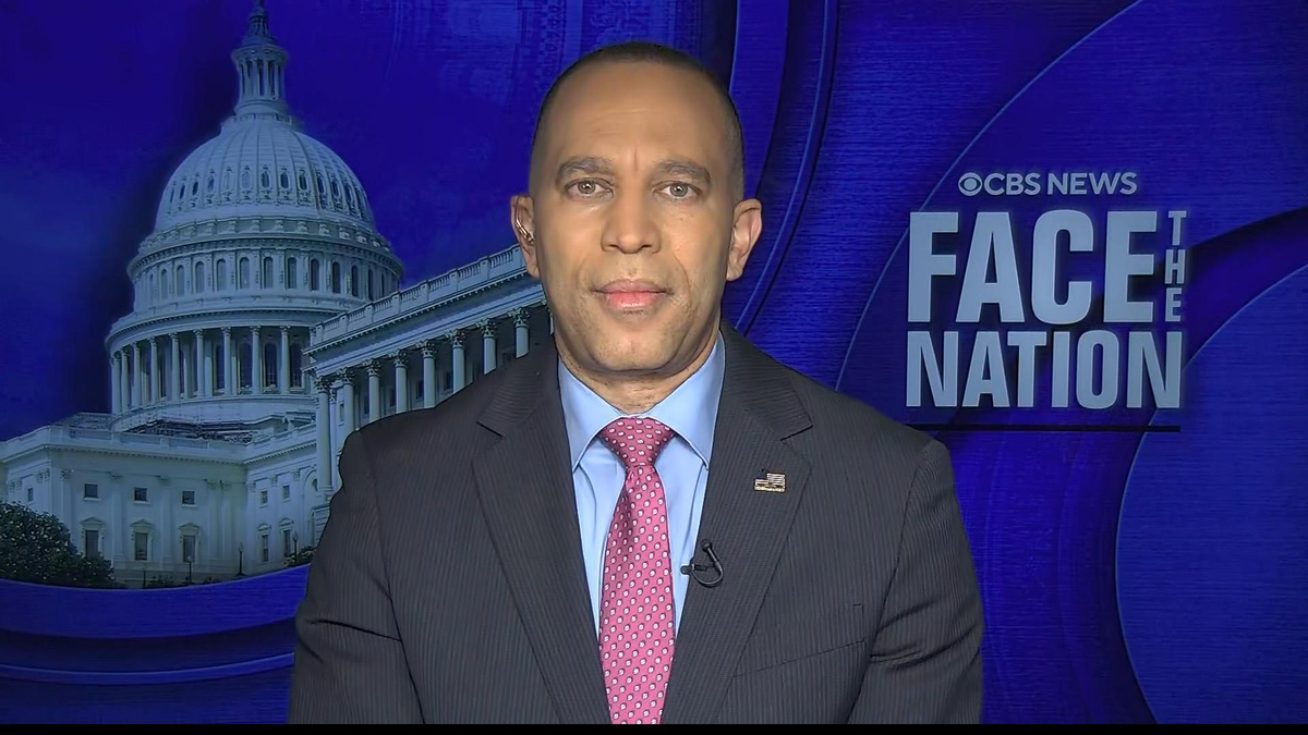 Watch Face The Nation: Jeffries: Dems will back Johnson if he "does the ...