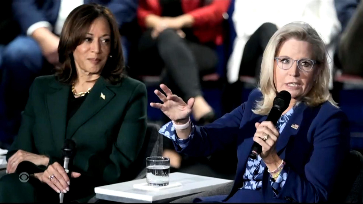Watch CBS Evening News: Republican Liz Cheney campaigning with Harris ...