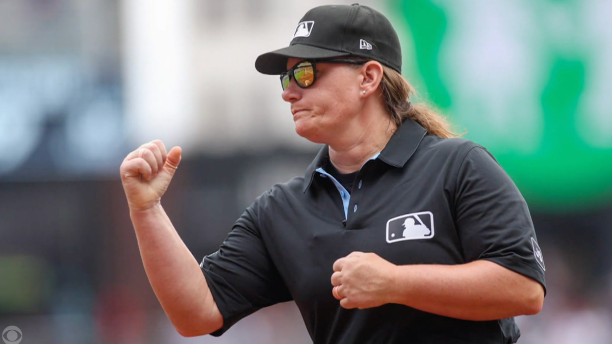 Watch CBS Evening News: In an MLB first, woman umpires regular-season ...