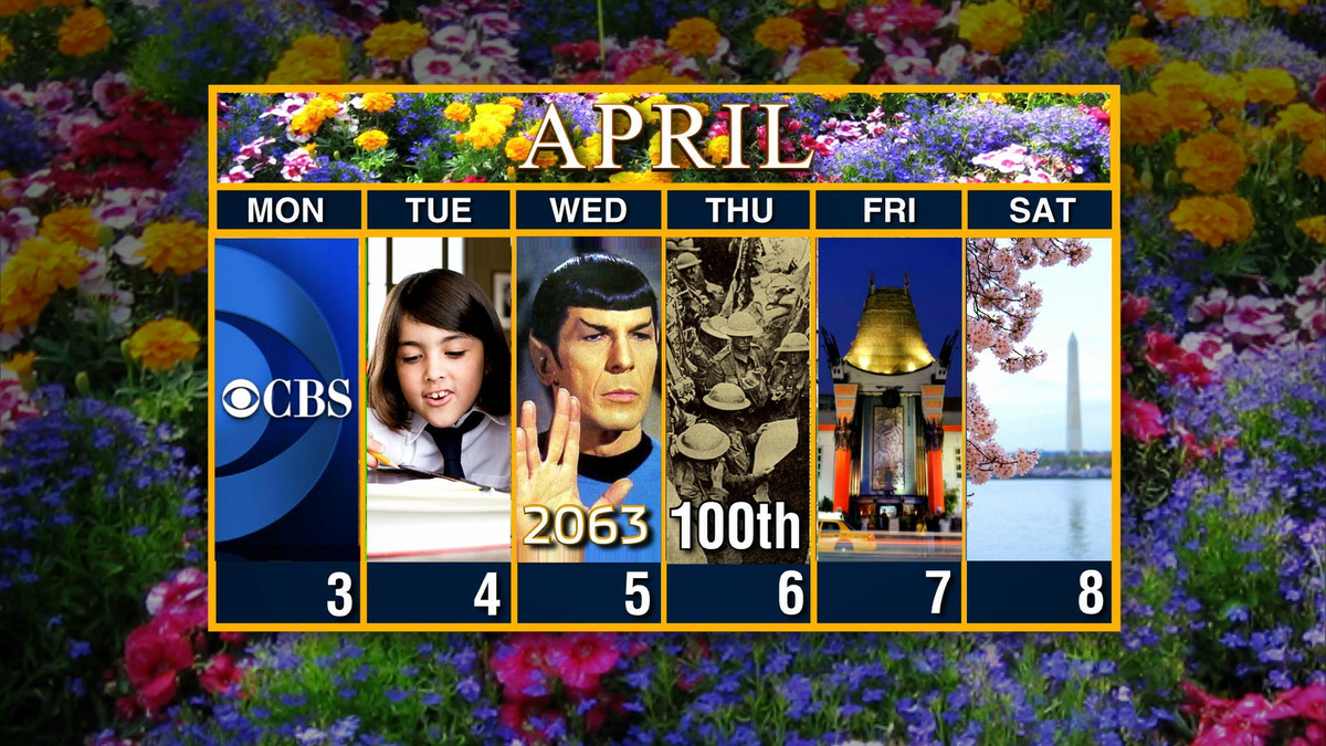 Watch Sunday Morning: Calendar: Week of April 3 - Full show on CBS