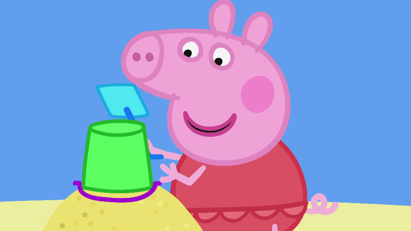 Watch Peppa Pig Season 8 Episode 14: The Sandcastle/Ice Cream/Jukebox ...