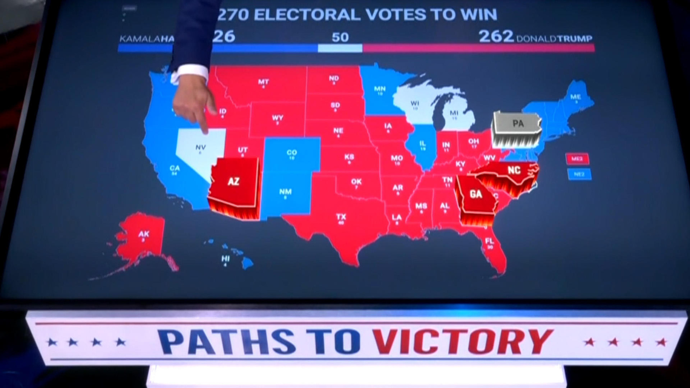 Watch CBS Evening News Season Episode : A look at the path to 270 ...