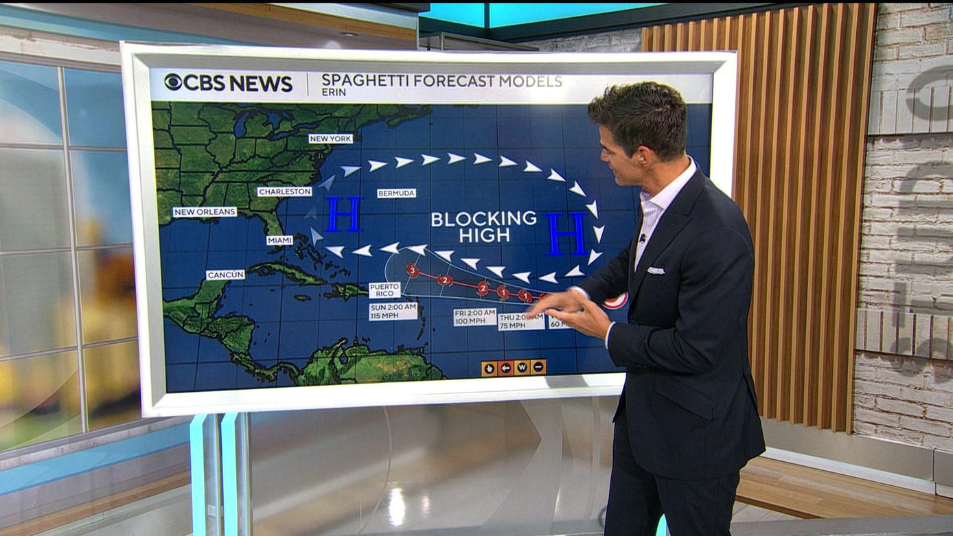Watch CBS Mornings Latest developments on Tropical Storm Erin - Paramount+