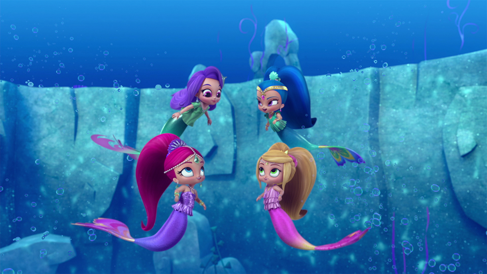Watch Shimmer and Shine Season 2 Episode 4: Shimmer and Shine - Mermaid Mayhem/Snow Place We'd ...
