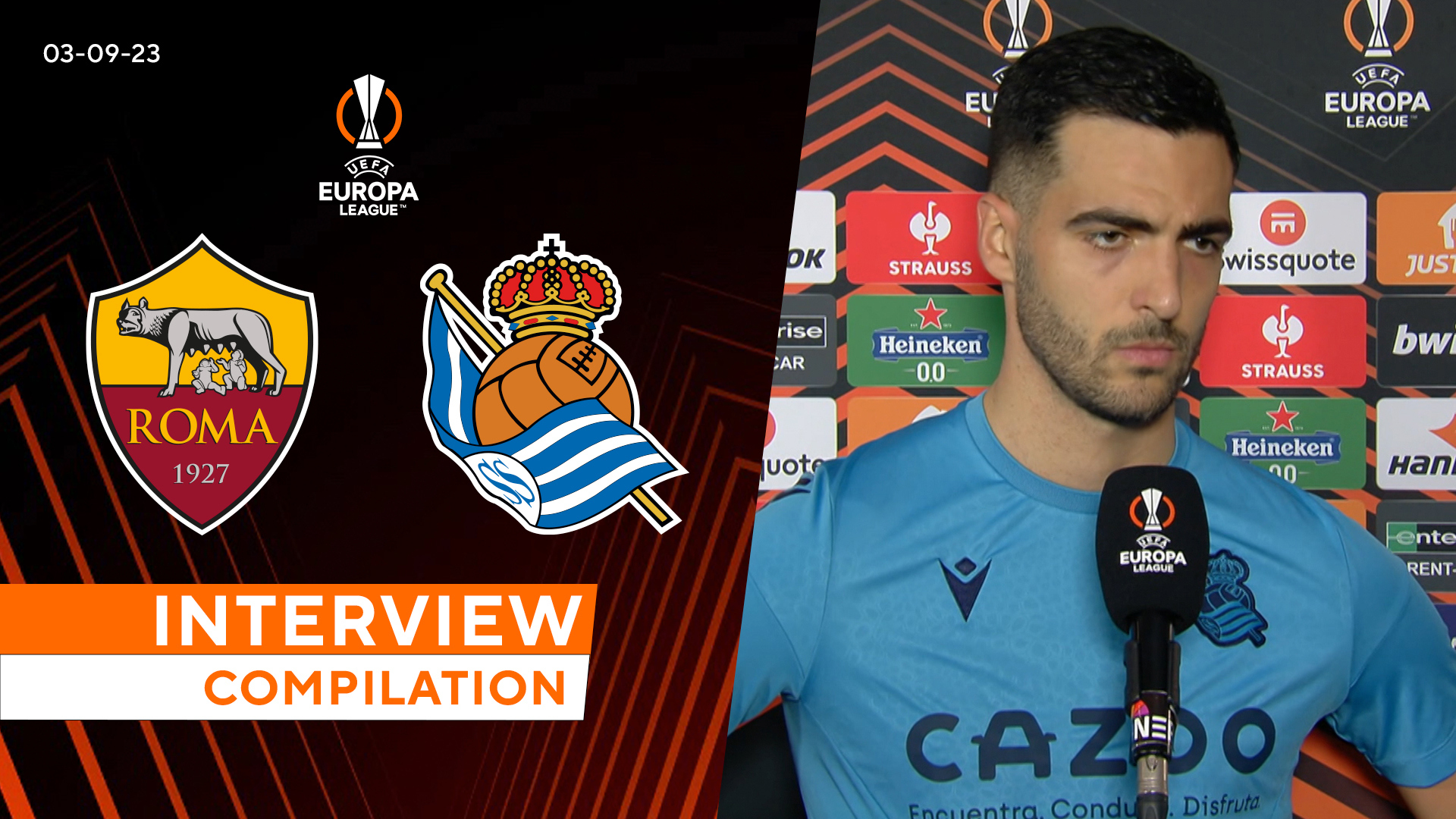 Watch UEFA Europa League Interview Compilation: Roma vs. Real Sociedad ...