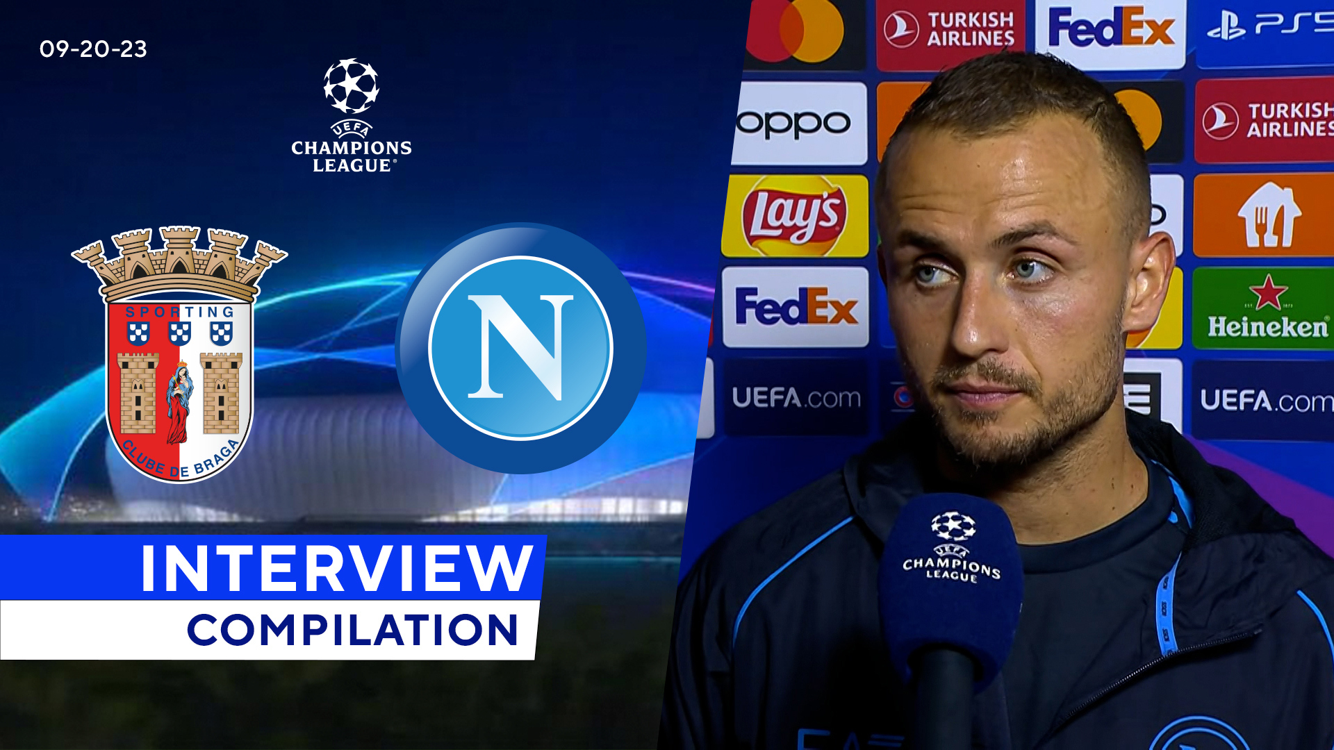 Watch UEFA Champions League Interview Compilation: Braga vs. Napoli ...