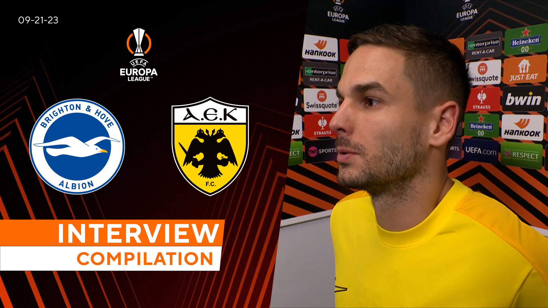 Watch UEFA Europa League Interview Compilation: Brighton vs. AEK Athens ...
