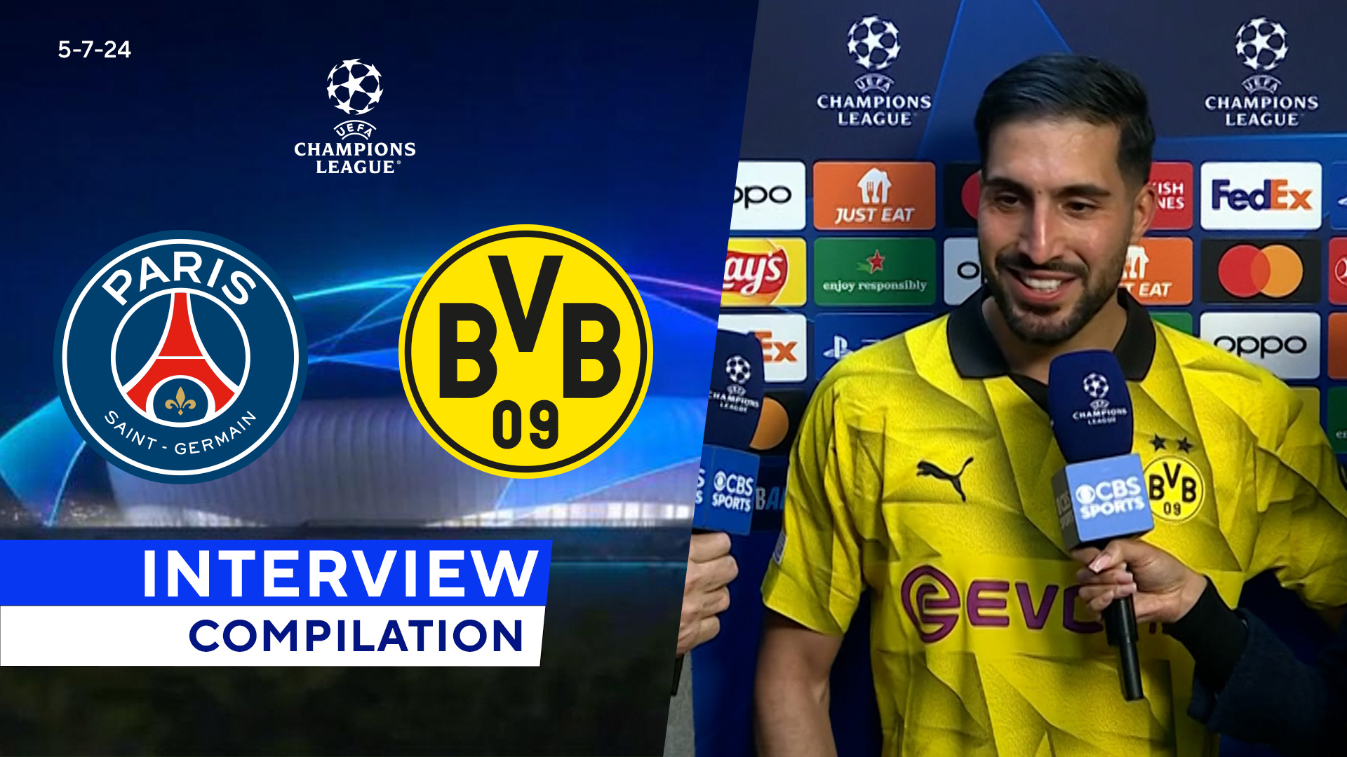 Watch UEFA Champions League Interview Compilation: PSG vs. Borussia ...