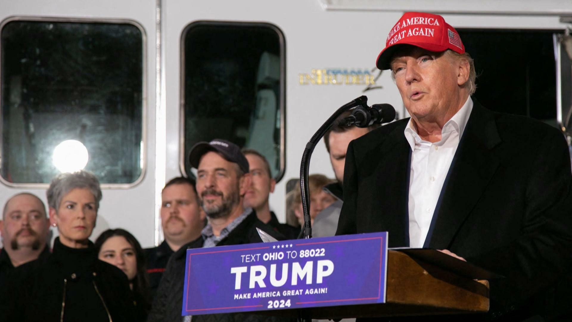 Watch Cbs Mornings Trump Visits Site Of Toxic Train Derailment Paramount
