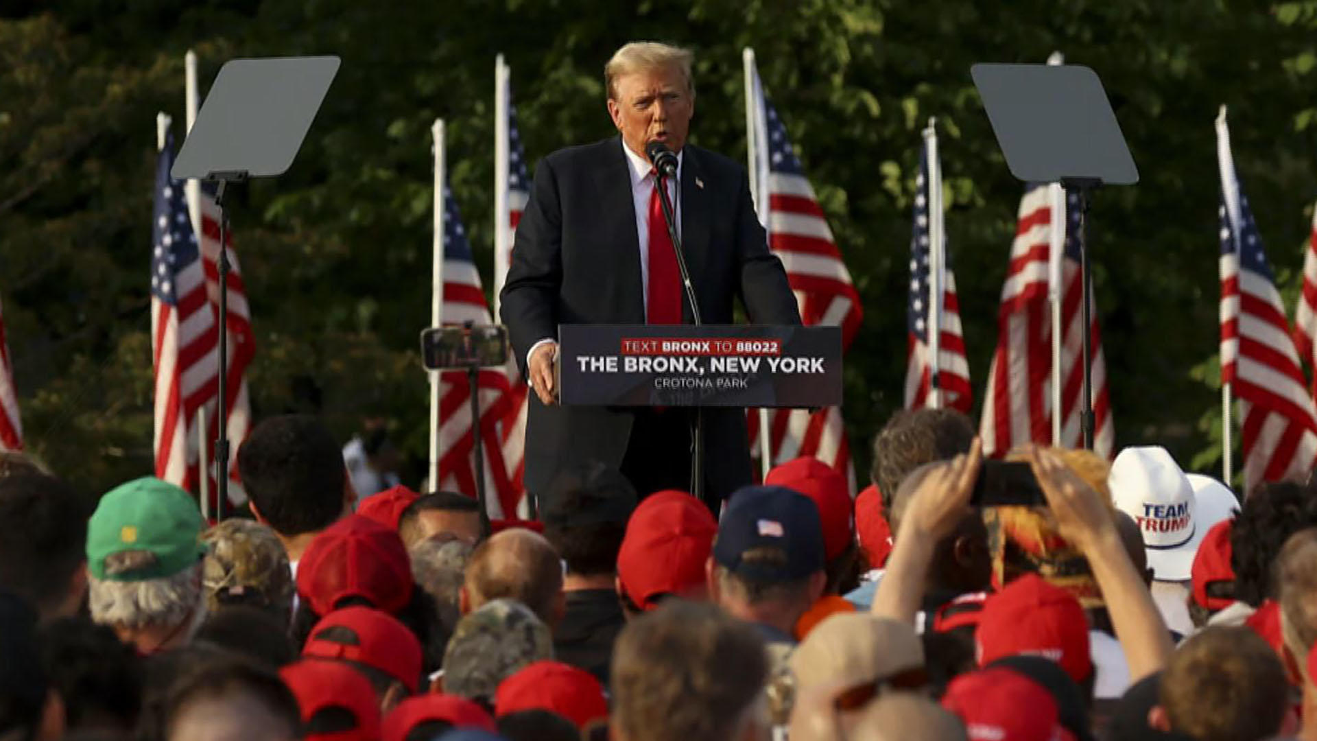 Watch CBS Mornings Trump holds rare Republican rally in New York ...