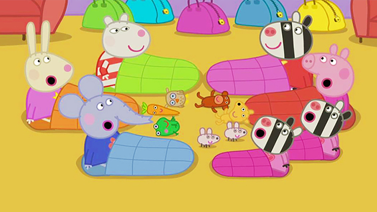 Watch Peppa Pig Season 2 Episode 11: The Sleepover/Daddy Pigs Office ...